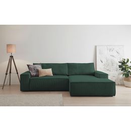 Ecksofa Home Affaire, B:267cm H:85cm T:167cm, gr&uuml;n, 100% Polyester, Wohnzimmer, Sofas, "SHERWOOD L-Form, 267 cm - OTTO. Verl&auml;ssliche Qualit&auml;t.",