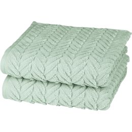 Handt&uuml;cher Ross, B:50cm L:100cm, gr&uuml;n, Frottier, Obermaterial: 100% Baumwolle, Handt&uuml;cher, "Sensual 9001", 100% Baumwolle