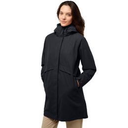 Jack Wolfskin Damen 3-in-1-Funktionsparka "BAYLIGHT", schwarz, Gr. M, Obermaterial: 100% Polyester, Jacken, 3in1, wasserdicht, Übergangsjacke