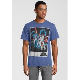 Recovered Damen T-Shirt "Star Wars Classic New Hope", blau, Gr. S, bedruckt, 100% Baumwolle, Shirts, mit coolem Star Wars-Print