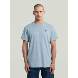 G-Star Raw G-STAR Damen T-Shirt "Trims Back Graphic T-Shirt"ash blau, Gr. XS, Obermaterial: 100% Baumwolle, Shirts