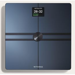Withings Damen Personenwaage "Body Comp, WLAN- oder Bluetooth-Konnektivität", schwarz, Glas, B:32,5cm H:2,56cm T:32,5cm, Personenwaagen, spezielle