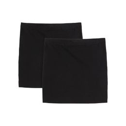 bonprix Damen Jerseyrock, schwarz, Gr. 56, unifarben, Jersey, Obermaterial: 95% Baumwolle, 5% Elasthan, R&ouml;cke, Jersey-Rock aus reiner Baumwolle mit
