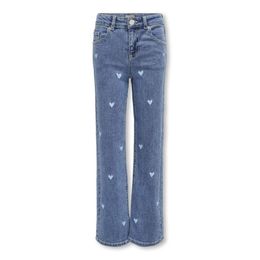 ONLY GIRLS Jeans 'KOGJUICY' M&auml;dchen Gr&ouml;&szlig;e 122 blue denim / hellblau