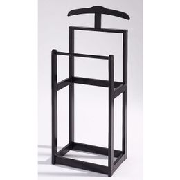 Herrendiener OTTO HOME, B:45cm H:107cm T:30cm, schwarz, Massivholz, Schlafzimmer, Herrendiener, "Trend", f&uuml;r das vor&uuml;bergehende Aufh&auml;ngen von