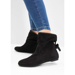 bonprix Boots mit Schleife, schwarz, Vegan