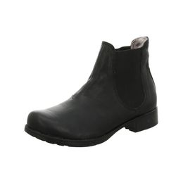 Think! THINK Damen Stiefelette "Think Stiefelette Leder/Textil", Gr. 36,5, schwarz, Leder, Textil, Schuhe