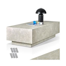 TecTake&reg; Couchtisch, minimalistisches Design, solider Standfu&szlig; f&uuml;r hohe Stabilit&auml;t, inkl. Bodenschoner, Belastbarkeit 45 kg