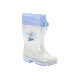 Disney M&auml;dchen Gummistiefel "Frozen", Gr. 28, silber, Synthetik, mehrfarbig, Schuhe