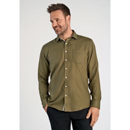 JACK'S INN 54 JACK&rsquo;S Herren Flanellhemd "JACK'S Freizeithemd"faded army, Gr. L, Obermaterial: 65% Polyester, 35% Baumwolle, Hemden