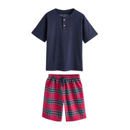 next Schlafanzug Jungen Gr&ouml;&szlig;e 176 navy / gr&uuml;n / rot