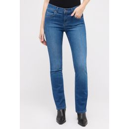 Angels Damen Bootcut-Jeans "LENI", blau, Gr. 36, Denim/Jeans, Obermaterial: 92% Baumwolle, 6% Polyester, 2% Elasthan, Jeans