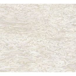 A.S. Cr&eacute;ation A.S. Cr&eacute;ation Vliestapete 'My Home. My Spa.' Marmor creme/lila 0,53 x 10,05 m