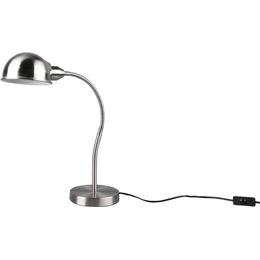 Trio LEUCHTEN Schreibtischlampe "Perry", 1, H: 46cm, 1 Stk., grau, Büro, Leuchten, Tischleuchte Büro, exkl. 1xE27 10W, flex. verstellbar,