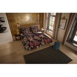 Wendebettw&auml;schebordeaux, PURE LUXURY COLLECTION, Microfaser, Obermaterial: 100% Polyester, Bettw&auml;sche, "Elmira", Mikrofaser, Pflegeleicht,