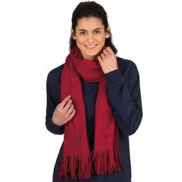 TRIGEMA Damen Fleeceschal "TRIGEMA Fleeceschal", rot, Polyester, Modet&uuml;cher