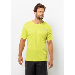 Jack Wolfskin Herren T-Shirt "PEAK GRAPHIC T M", gelb, Gr. M, 100% POLYESTER, Shirts
