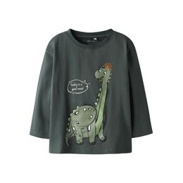 name it Shirt 'NMMTAMIR' Jungen Gr&ouml;&szlig;e 104 basaltgrau / jade / hellgr&uuml;n / wei&szlig;