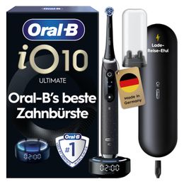 Oral-B Damen Elektrische Zahnbürste "iO 10", schwarz, Kunststoff, B:2,5cm H:25,3cm T:2,5cm, Elektrozahnbürsten, Magnet-Technologie, iOsense, 7