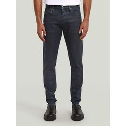 G-Star Raw 5-Pocket-Jeans G-STAR "3301 Slim Jeans", Damen, Gr. 28, Länge 34, worn in lunar blau coated, Obermaterial: 5% Elastomultiester, 1% Elasthan, Jeans 5-Pocket-Jeans