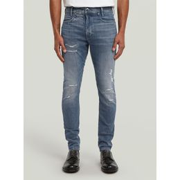 G-Star Raw Regular-fit-Jeans G-STAR "D-Staq Slim Jeans", Damen, Gr. 40, Länge 34, faded blau pebble restorot, Obermaterial: 4% Elastomultiester, 2% Elasthan, Jeans