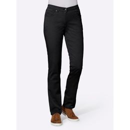 Casual Looks Damen Bequeme Jeans, schwarz, Gr. 225, unifarben, 98% Baumwolle, 2% Elasthan, Jeans