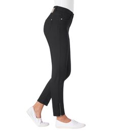 Ascari Damen Stretch-Jeans, schwarz, Gr. 40, unifarben, 65% Baumwolle, 31% Polyester, 4% Elasthan, Jeans