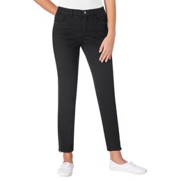 Ascari Damen Stretch-Jeans, schwarz, Gr. 48, unifarben, 65% Baumwolle, 31% Polyester, 4% Elasthan, Jeans