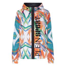 Plein Sport Damen Blouson "Flowers", wei&szlig;, Gr. XL, Obermaterial: 100% Polyester; Futter: 100% Polyester, Jacken