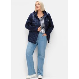sheego Damen Bequeme Jeans, blau, Gr. 46, unifarben, 99% Baumwolle, 1% Elasthan, Jeans