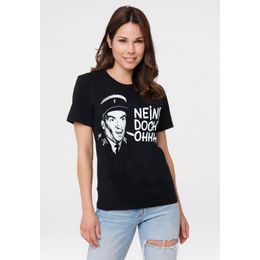logoshirt Damen T-Shirt "Gendarm von St.-Tropez - Nein Doch Ohhh", schwarz, Gr. S, bedruckt, 100% Baumwolle, Shirts, mit coolem Print