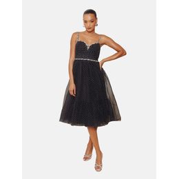 Lipsy Kleid Damen Gr&ouml;&szlig;e 42 schwarz / wei&szlig; Winterkleid