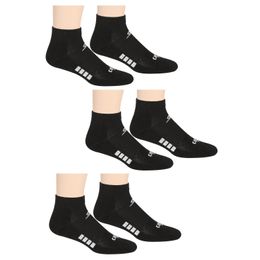 CAPELLI SPORT Damen Sneakersocken, Gr. S, schwarz, Baumwollmischung, Socken