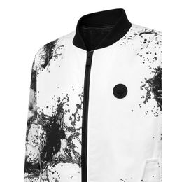 Plein Sport Herren Blouson "Splash"01, wei&szlig;, Gr. XXXL, Obermaterial: 100% Polyester. Futter: 100% Polyester, Jacken