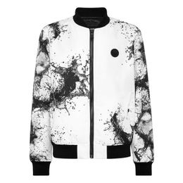 Plein Sport Herren Blouson "Splash", wei&szlig;, Gr. XL, Obermaterial: 100% Polyester. Futter: 100% Polyester, Jacken