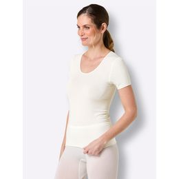 Speidel Damen Unterziehshirt, Gr. 40champagner, 83% Modal, 9% Kaschmir, 8% Elasthan, Unterhemden