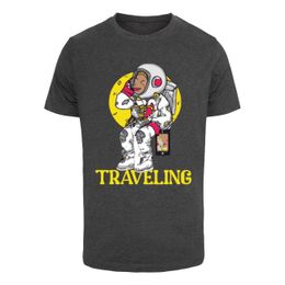 MisterTee Damen T-Shirt "MisterTee Traveling Tee"charcoal, Gr. L, unifarben, 100% Baumwolle, Shirts