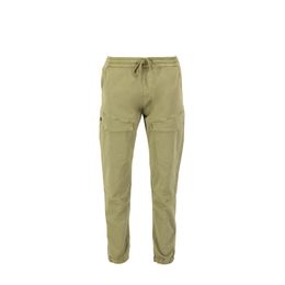 Herren Jogginghose "Hidden Cargo Jogger", grün, Gr. L, Alpha Industries, Obermaterial: 98% Baumwolle, 2% Elastan, Hosen
