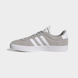 Damen Sneaker "VL COURT 3.0", adidas Sportswear, Gr. 42,5, grau, Leder, Synthetik, Schuhe, inspiriert vom Design des adidas samba