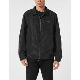 Philipp Plein Herren Blouson "Jacke", schwarz, Gr. L, Obermaterial: 100% Polyester. Futter: 100% Polyester, Jacken