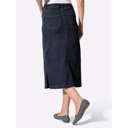 Casual Looks Damen Jeansrockdunkelblau, Gr. 40, unifarben, 81% Baumwolle, 17% Polyester, 2% Elasthan, R&ouml;cke