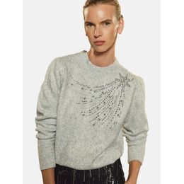 Love & Roses Pullover Damen Gr&ouml;&szlig;e S graumeliert