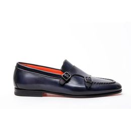 Santoni Loafer - Flat Shoes Blue - Gr. UK_9_5 - in Blau - f&uuml;r Damen