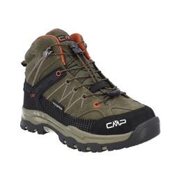 CMP Kinder Wanderschuh "KIDS RIGEL MID WP TREKKING SHOES", Gr. 29, gr&uuml;n, Leder, Synthetik, Schuhe, wasserdicht