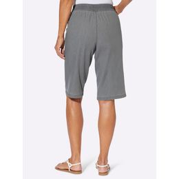 Classic Basics Damen Jeansbermudas, grau, Gr. 40, unifarben, 100% Baumwolle, Jeans