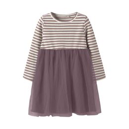 name it Kleid 'NMFTAIAS' M&auml;dchen Gr&ouml;&szlig;e 110 gold / ros&eacute; / wei&szlig;