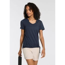 Killtec Damen T-Shirt "KOS 46 WMN TSHRT", blau, Gr. 34, Obermaterial: 93% Polyester, 7% Elasthan, Shirts