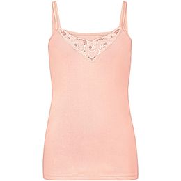 w&auml;schepur W&Auml;SCHEPUR Damen Achselhemd, Gr. 44, orange, 100% Baumwolle, Unterhemden