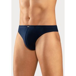 H.I.S. H.I.S Herren String, Gr. S, blau, Jersey, Obermaterial: 95% Baumwolle, 5% Elasthan, unifarben, Unterhosen, aus weichem Baumwoll-Stretch