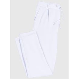 Jogger Pants Inspirationen, Damen, Gr. 36, Normalgr&ouml;&szlig;en, wei&szlig;, 58% Viskose, 36% Polyamid, 6% Elasthan, unifarben, lang, Hosen